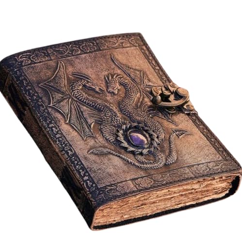 JAY MATAJI HANDICRAFTS Vintage Leather Journal Notebook,Spell Diary ...