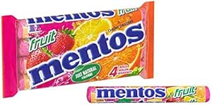 Amazon.co.jp: Mentos Fruit Sweets 4 per pack - (Mentos) フルーツのお菓子4パックあたり ...