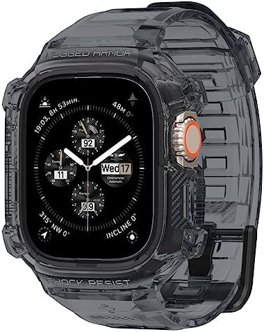 Spigen Rugged Armor Pro for Apple Watch Ultra 2 49mm Case with Strap ...