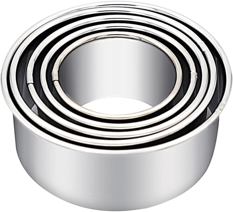 Amazon.com: Maykito 3 Pieces Round Biscuit Cutter with Handle ...