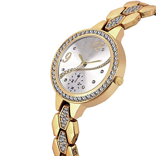Buy JMT Attractive Diamond Studded Analogue Unique Watch for Girls ...