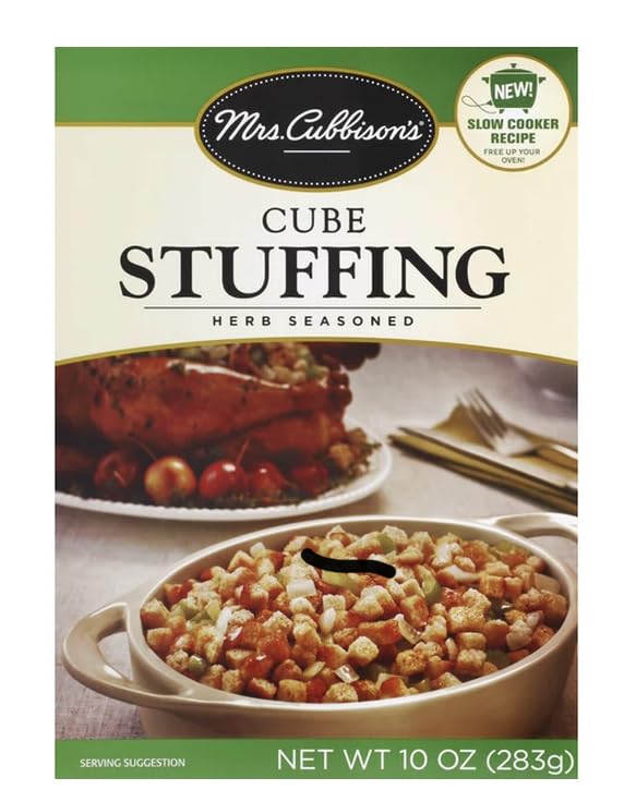 Amazon.com : Cube Stuffing Herb Seasoned Mrs. Cubbisons NET WT 10 oz ...