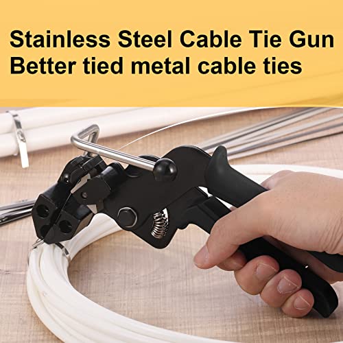 OFFO Stainless Steel Cable Tie Gun,Metal tie wrap Gun and Cable Tie ...