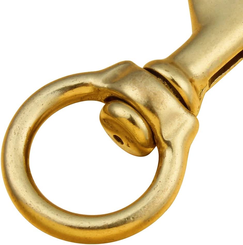 KsPups Heavy Duty I Solid Pure Brass I Swivel Bolt Snap Hook I Single ...