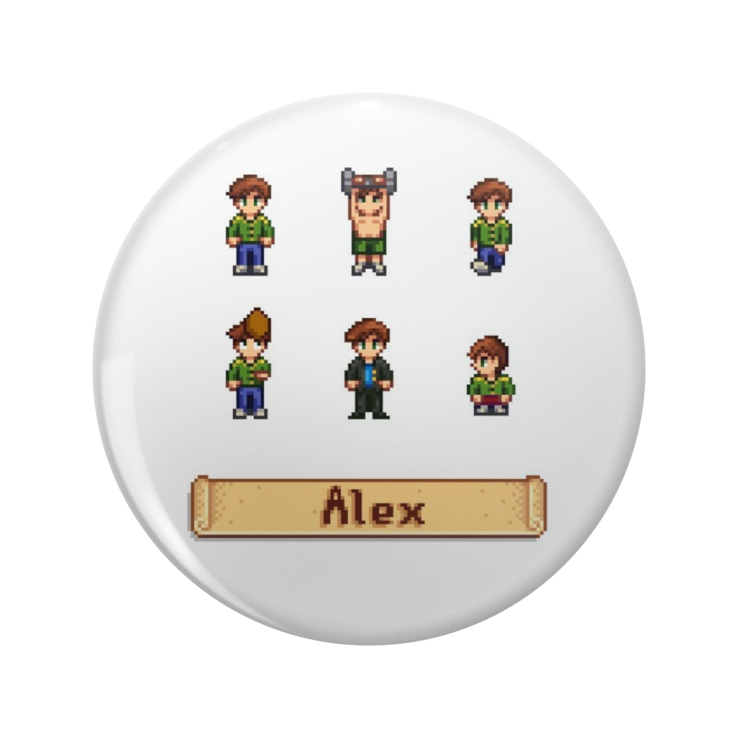 Amazon.com: Stardew Valley Sprites Alex Lapel Pin Cute Brooch Pins Badges