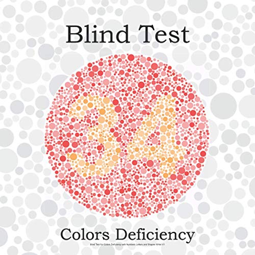 Buy Blind Test for Colors Deficiency with Numbers Letters and Shapes ...