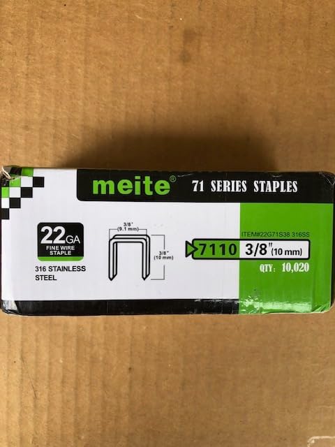 Amazon.com: meite 22 Gauge 71 Series 316 Stainless Steel Upholstery ...