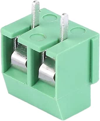 Terminal Block, 50pcs 2-Pin 5mm Pitch PCB Mount Screw Terminal Block ...
