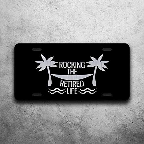 Amazon.com: Retired Front Front Funny License Plate 6x12 : Automotive