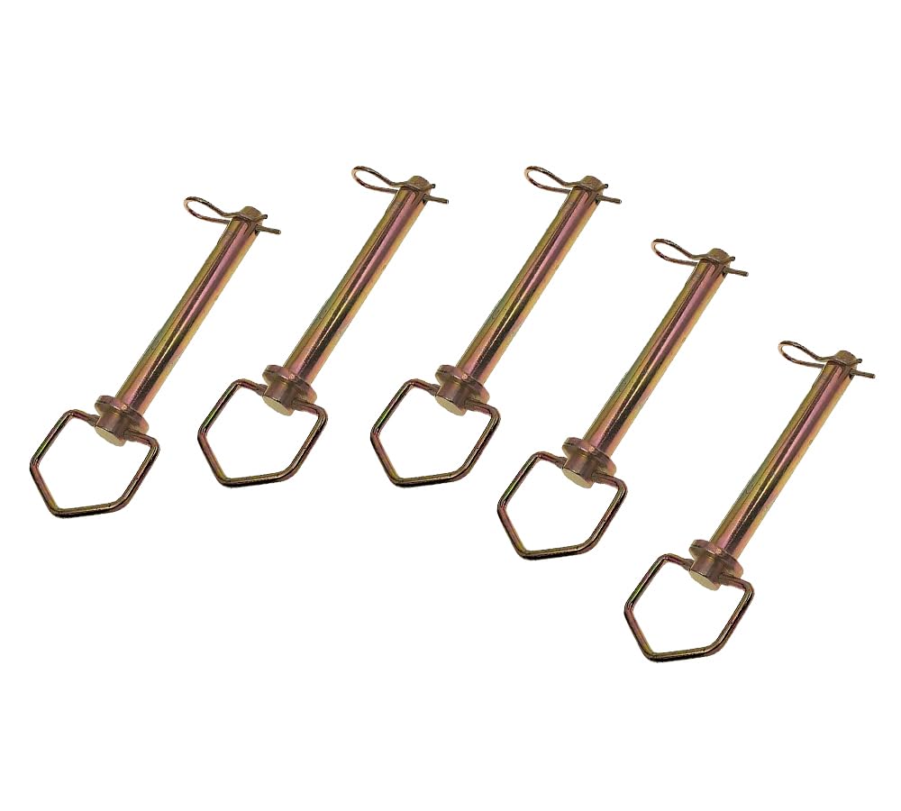 Amazon.com: AgraLink 5 Pcs Swivel Hitch Pin 1/2"x3-1/2" w/ Clips - Zinc ...