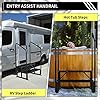 Amazon.com: RV Steps with Two handrails, 2 Steps Mobile Home Stairs ...