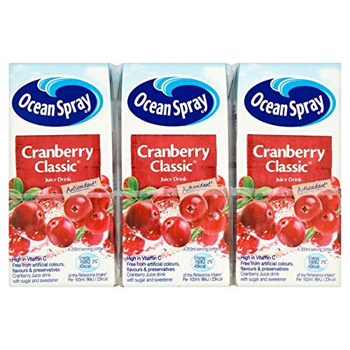 Amazon.com : Ocean Spray Cranberry Classic 3 x 200ml (Pack of 2 ...
