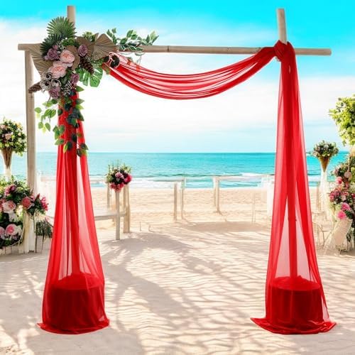 Amazon.com: MDS Pack of 1 Wedding Arch Drape Panel (30" Width x 30ft ...