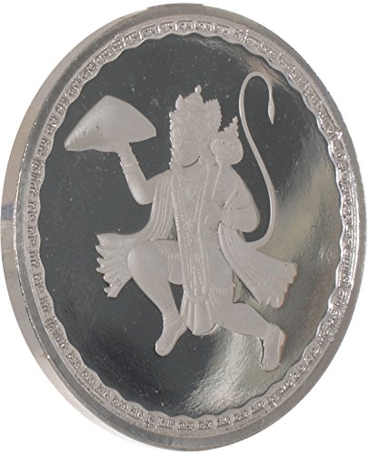 Devkinandan Heritage 10 grams Hanuman Silver Coin (HANUMAN_BD_10_114 ...
