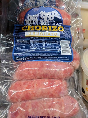 Amazon.com: Cortes Chorizo Uruguayo Sausage 14 Oz (4 Pack) : Grocery ...