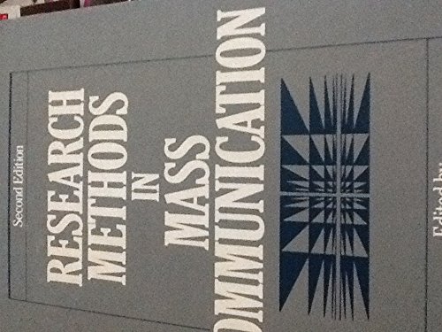 Research Methods in Mass Communication: Stempel, Guido H., III, Westley ...