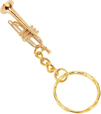 Amazon.com: Musical Instrument Keychain, Brass Trumpet Keychain Stylish ...