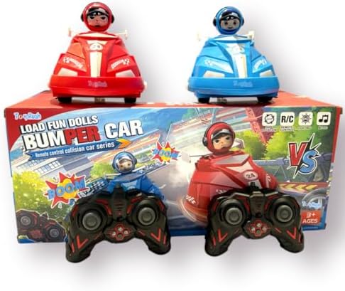 Toy Rush Kids 2 Player RC Bumper Car, Ejecting Remote Control Car ...