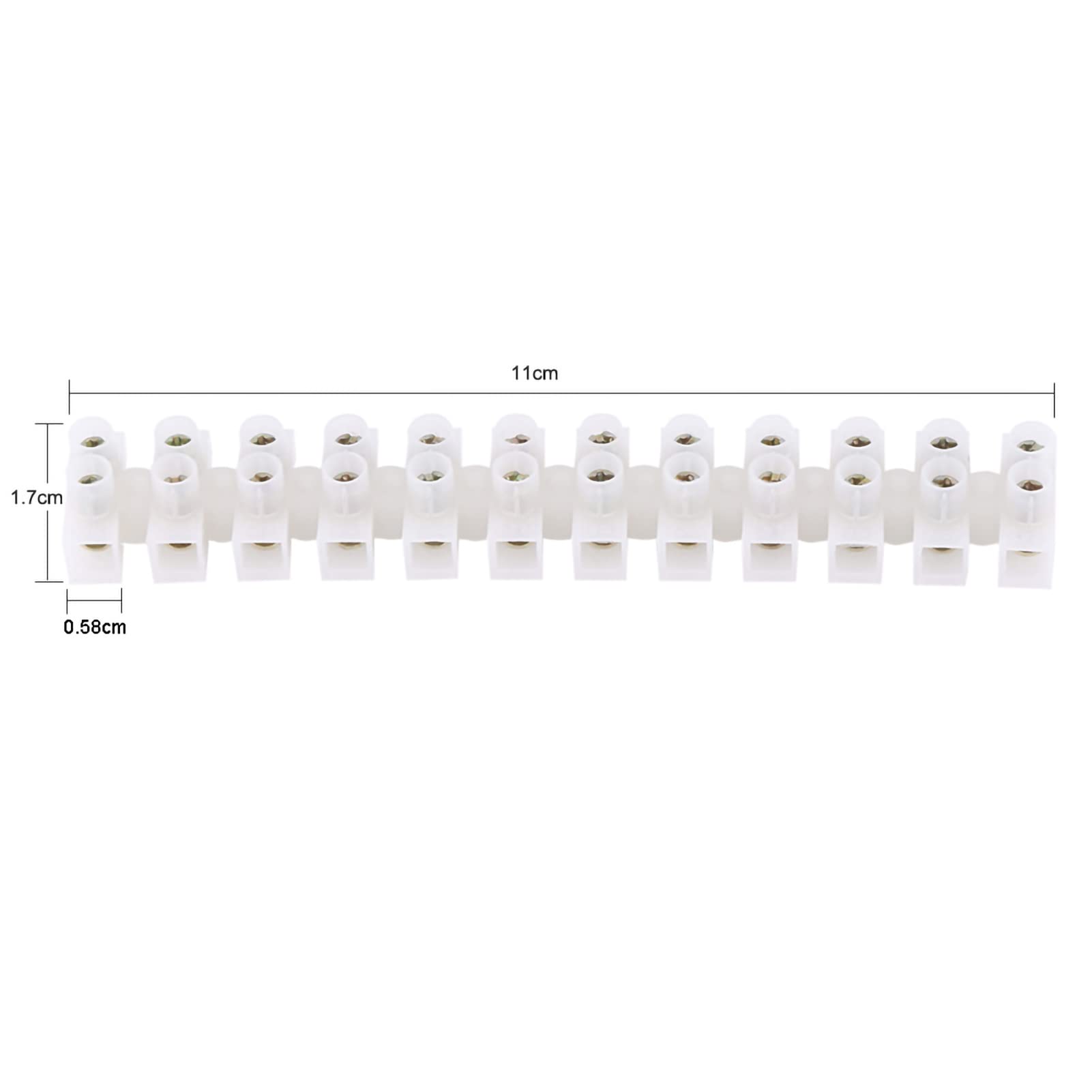 Snapklik.com : 10 Pcs 360V 10A Screw Terminal, Copper Electric Barrier ...