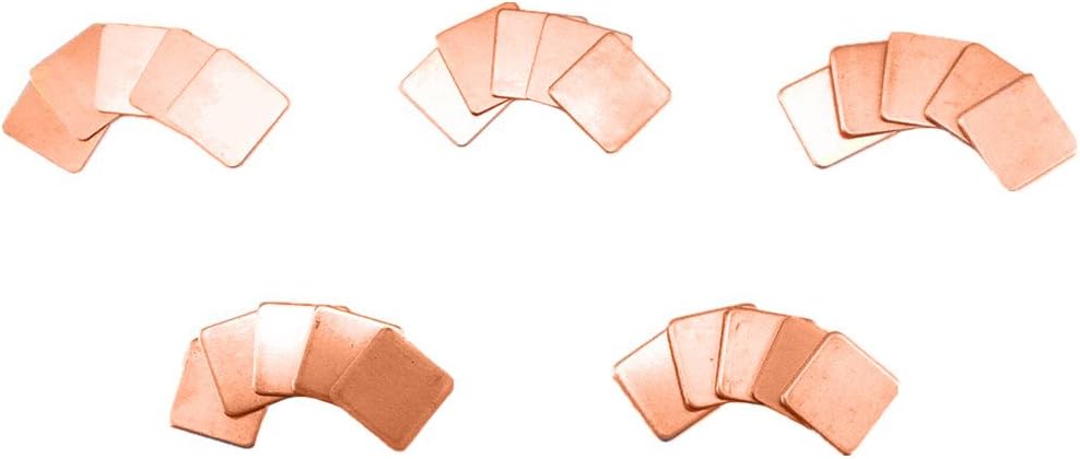 Amazon.com: Heatsink Copper Pad Shims, High Purity 15 x15 x 0.8mm ...