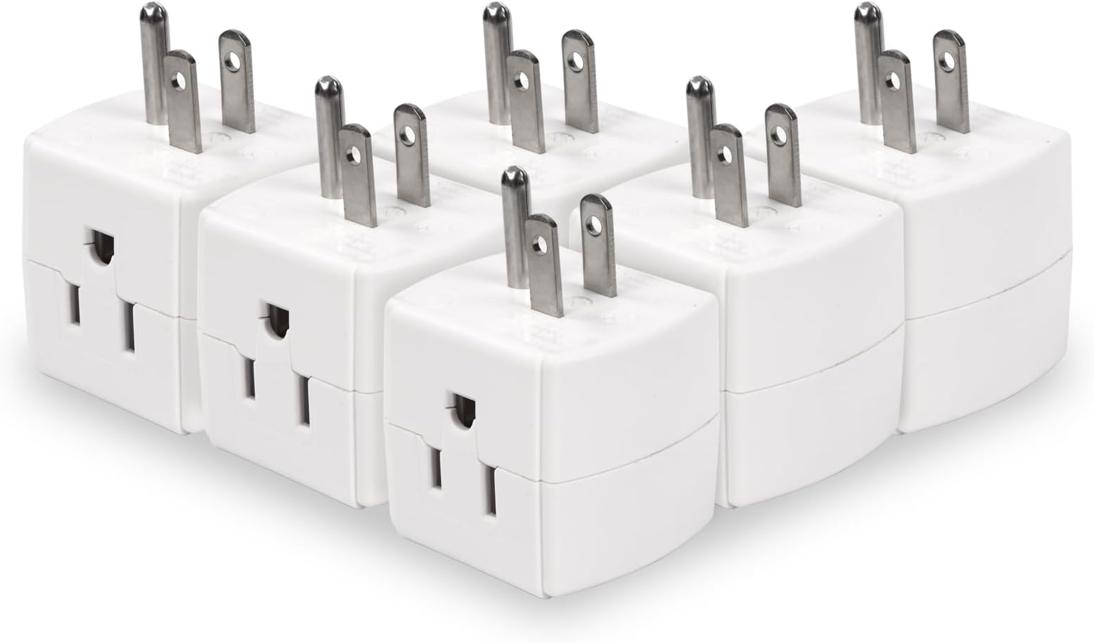 Amazon.com: PLUGTUL 3 Outlet Wall Adapter, 90 Degree 3 Way Plug Adapter ...