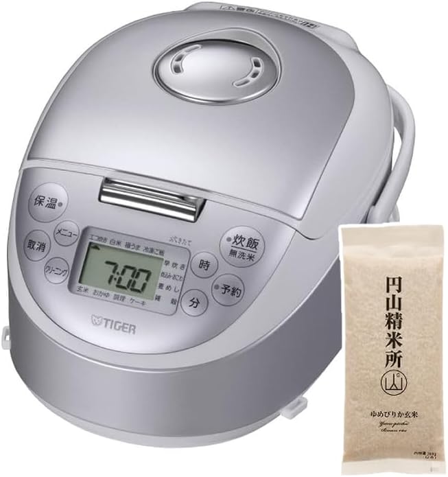 Amazon | IH炊飯器 炊きたて 3合炊き JPF-G055 ゆめぴりか玄米300g セット | ノーブランド品 | 炊飯器