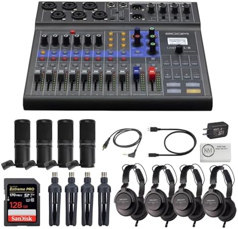 Amazon.com: Zoom LiveTrak L-8 Portable 8-Channel Digital Mixer and ...
