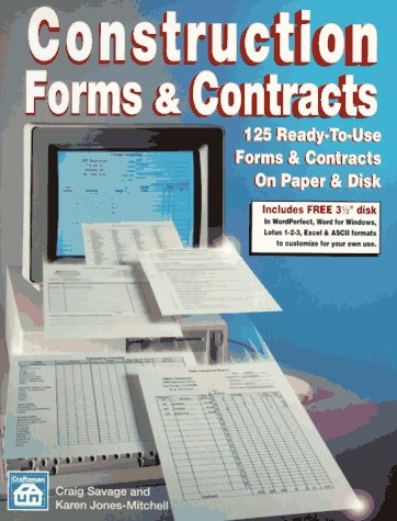 Construction Forms and Contracts: Savage, Craig, Jones-Mitchell, Karen ...