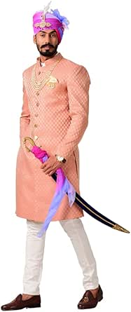Amazon.com: Handmade Royal Rajputana Styled Exclusive Sherwani for Men ...