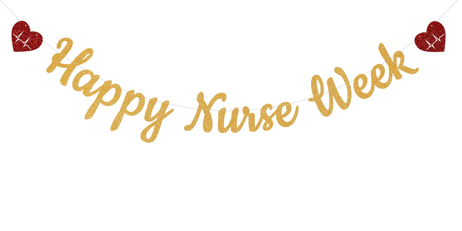 Amazon.com: Happy Nurses Week Banner, Nurse Appreciation Week Banner ...