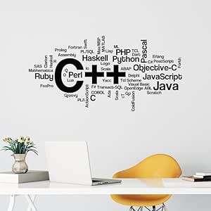 Snappysticker C++ Programming Language Programmer Coder Geek Wall 
