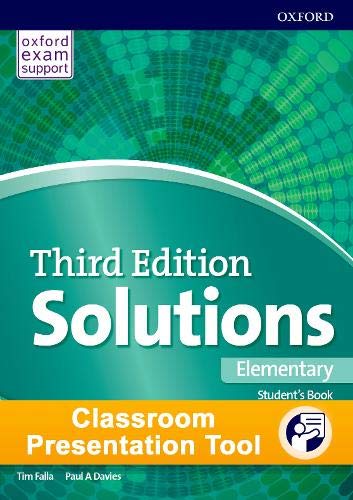 Solutions 3rd Edition Elementary. Student's Book + Workbook CPT Access ...
