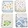 YIKANGHENG Cute Small Spiral Notebook, 4 Pcs 4 Inch x 3 Inch 4 Style ...