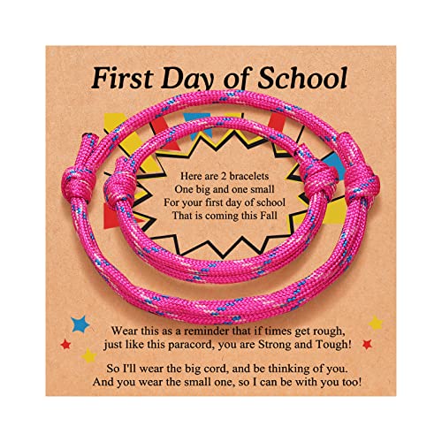 Snapklik.com : PINKDODO First Day Of School Bracelets Set For 2 String ...