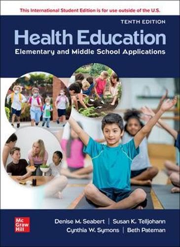 Buy HEALTH EDUCATION: ELEMENTARY AND MIDDLE SCHOOL APPLICATIONS Book ...