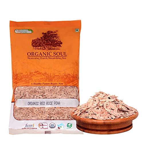 Organic Soul - Red Poha Organic, 1kg | Flattened Red Rice | Atukulu ...
