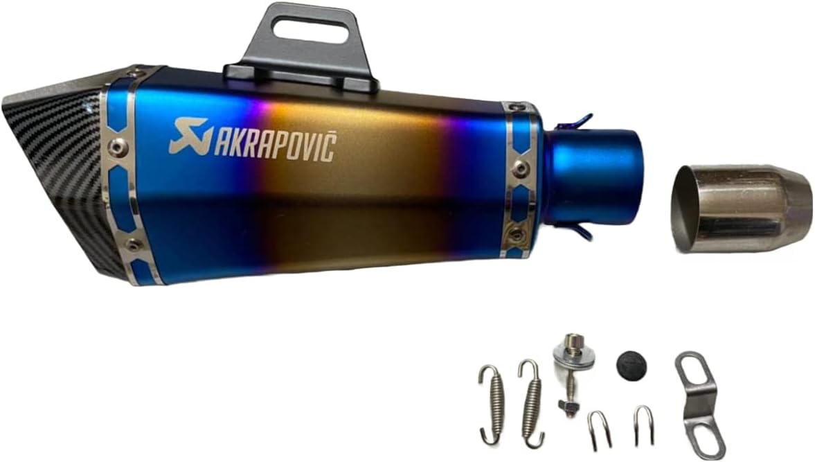 Amazon.com: RA ACCESSORIES Akrapovic Universal Hexa Cut,Stainless Steel ...