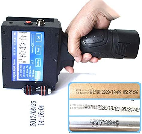 Electrodose Intelligent Handheld Inkjet Printer Ink Date Coder Coding Machine LED Screen ...