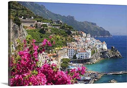 Amazon.com: CANVAS ON DEMAND View to the Amalfi Coast Canvas Wall Art ...