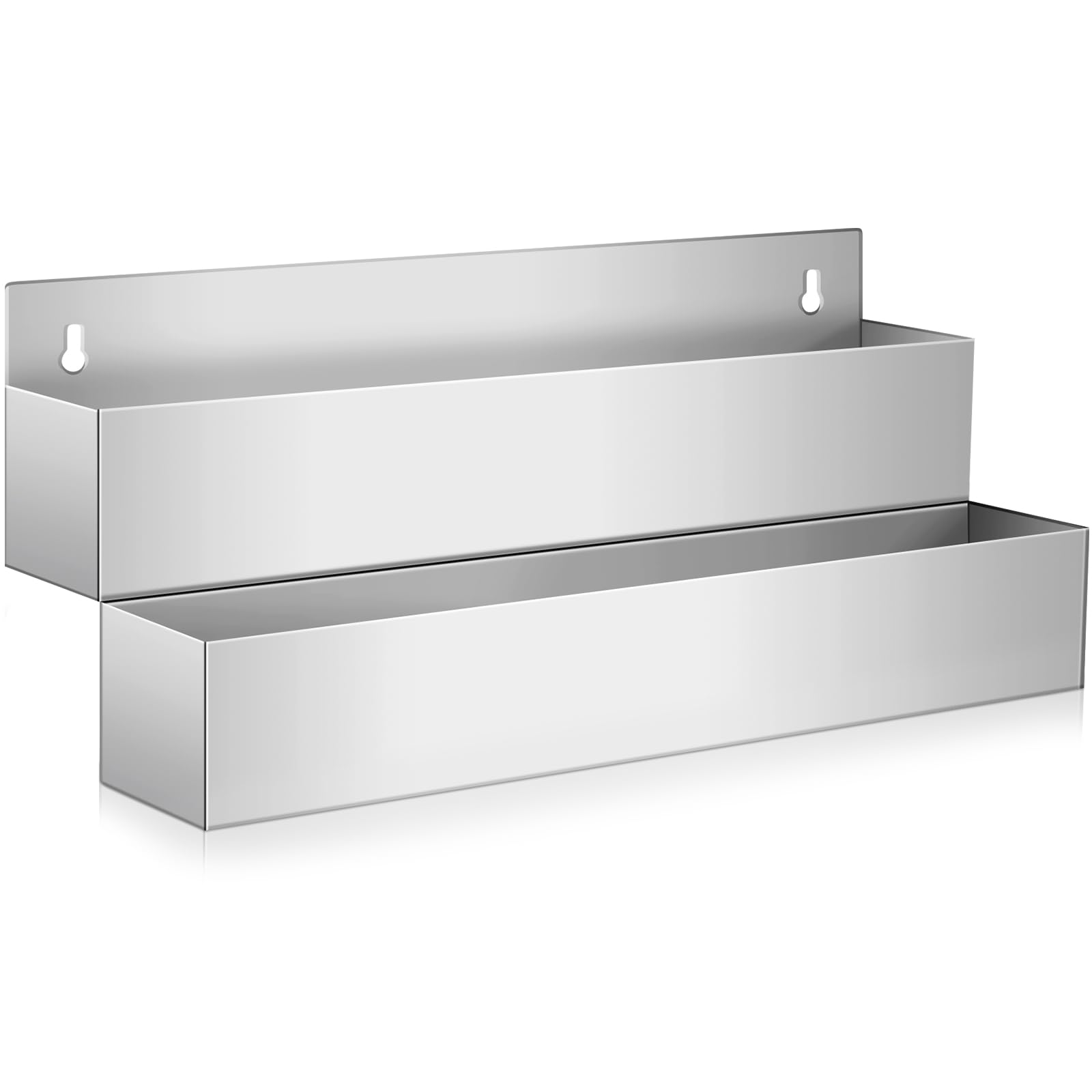 Amazon.com: Zonon 22 Inch Double Tier Single Speed Rail Stainless Steel ...