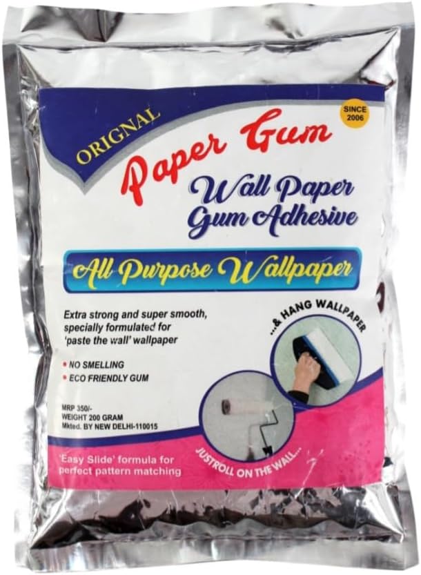 CMC Powder All Purpose Wallpaper Adhesive (190 GM) for 12 Rolls ...