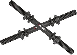 Amazon.com: Hipkoo Mass 14" Standard Threaded Dumbbell Rod with Plastic ...