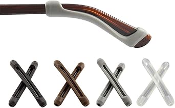 4 Pairs Eyeglasses Temple Tips Sleeve Retainer, Soft Silicone Anti-Slip ...