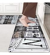 Amazon.com: ASPMIZ Farmhouse Kitchen Rugs Set 2 Piece PVC Kitchen Mat ...