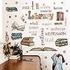 Amazon.com: Library Quotes Wall Stickers Colorful Inspirational Wall ...