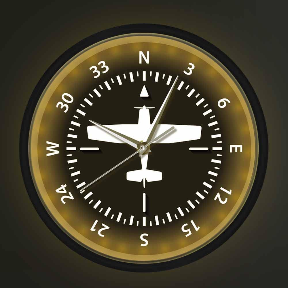 Amazon.com: Geek Alerts Aviation Aircraft Compass Turns Pilots Wall ...