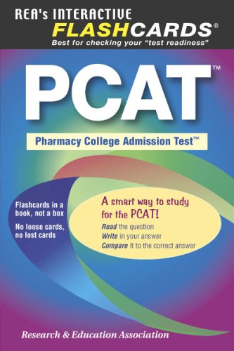 PCAT Flashcard Book (REA) - PHARMACY COLLEGE ADMIN TEST (PCAT Test ...