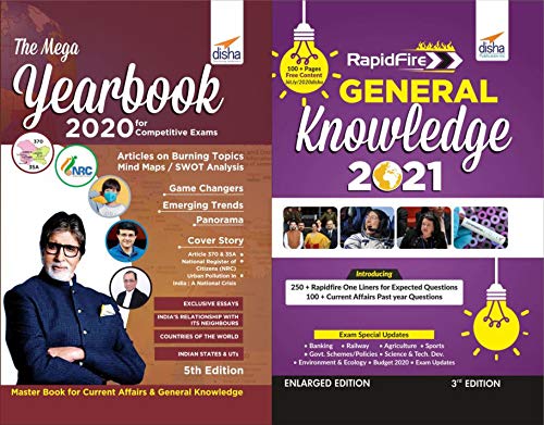 The Mega Yearbook 2020 with Rapid General Knowledge 2021 Combo for UPSC ...