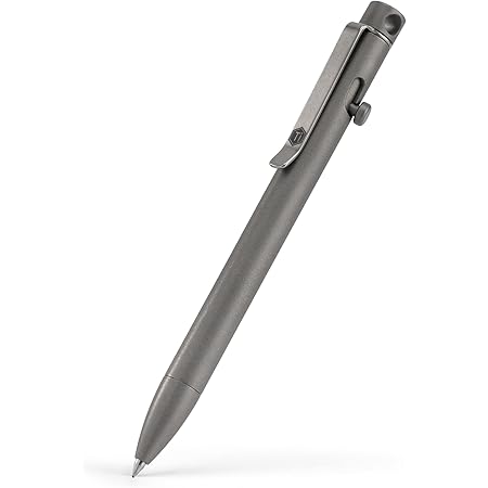 Amazon.com : KeyUnity KP01 Bolt Action Pen with Clip, Titanium Alloy ...