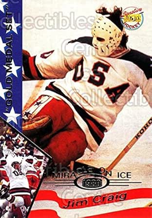 Amazon.com: (CI) Jim Craig Hockey Card 1995 Signature Rookies Miracle ...